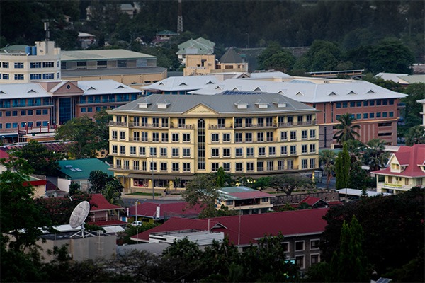 Hunt Deltel: The Quadrant Buidling in Seychelles
